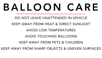 BALLOON CARE – PICCOLO PARTIES